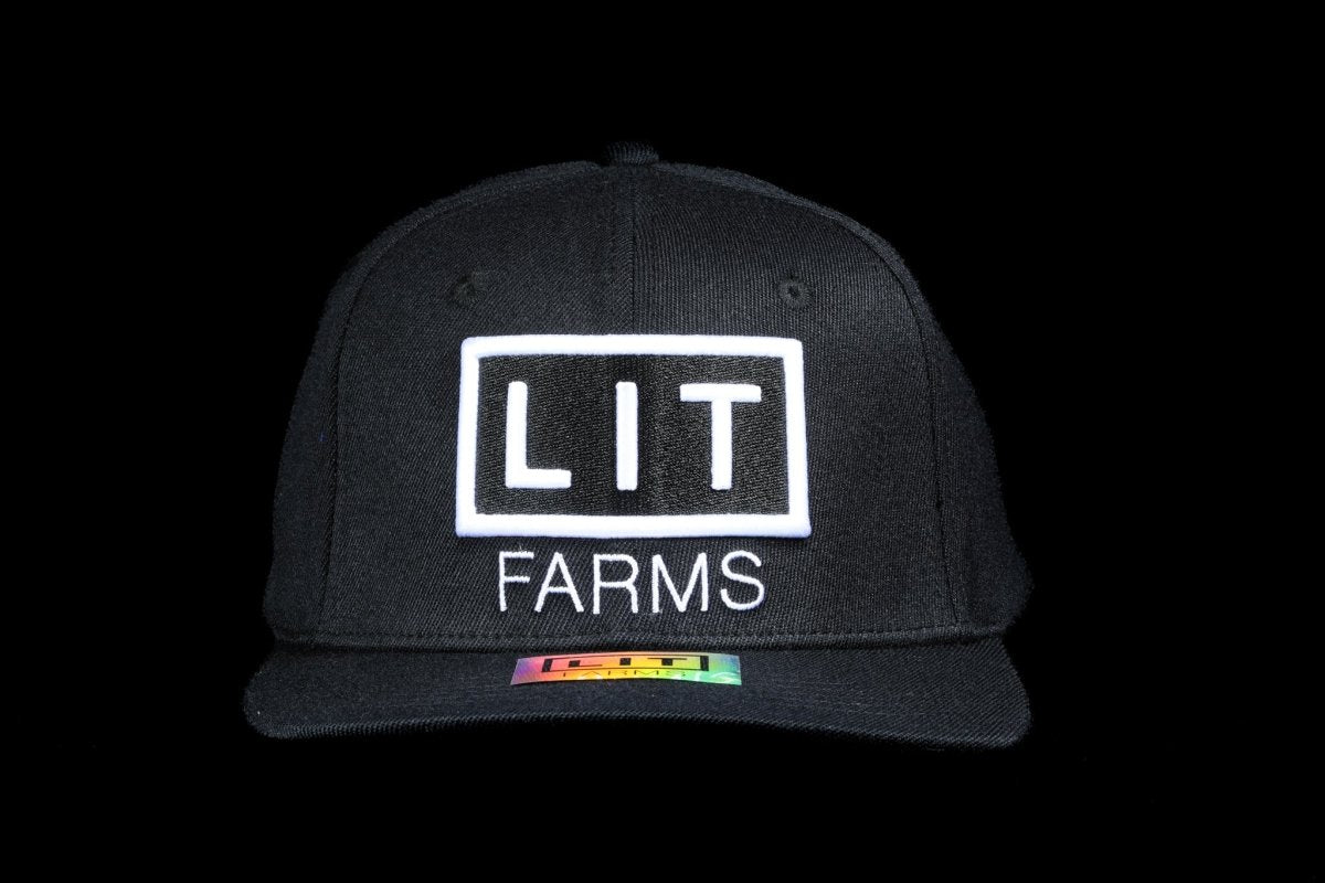 Black LIT Logo Hat - Stylish Headwear for Trendy Looks – Lost In ...